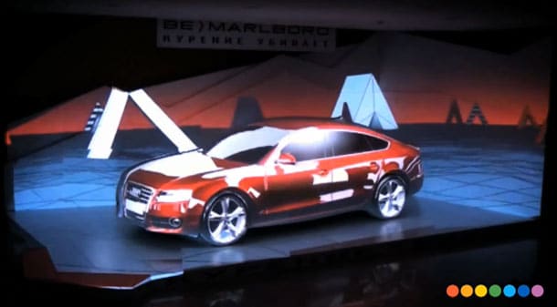 Incroyable Projection Mapping sur une Audi A7 - KULTT