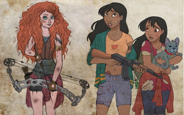 Les personnages Disney en mode "Walking Dead" - KULTT