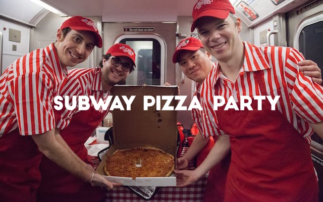 Une Pizza Party dans une rame de Métro - KULTT