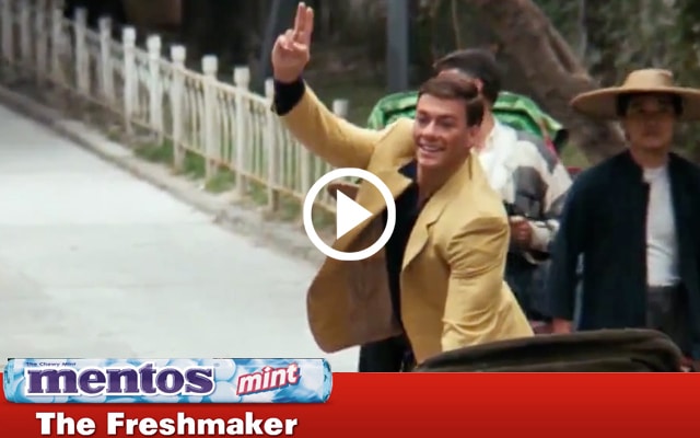 Bloodsport avec Jean‑Claude Van Damme devient une pub Mentos - KULTT