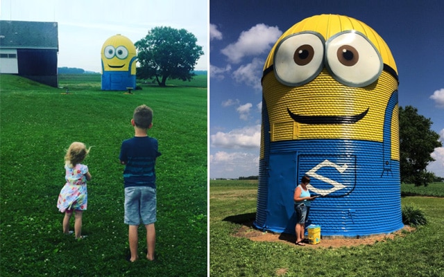 Une ferme transforme son silo à grain en Minion - KULTT